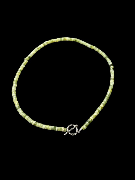 Lilac Beth | Jewelry | Light Green Glass Bead Necklace | Poshmark